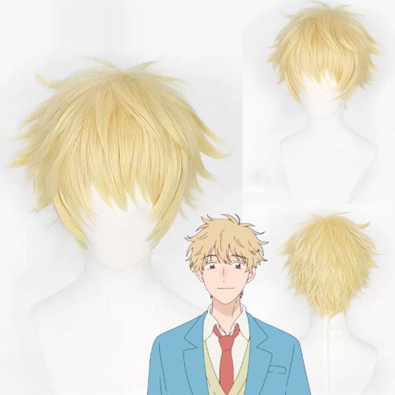Misscoo-Cosplay Wig Shima Sousuke, Anime, Skip and Loafer, kuning ...
