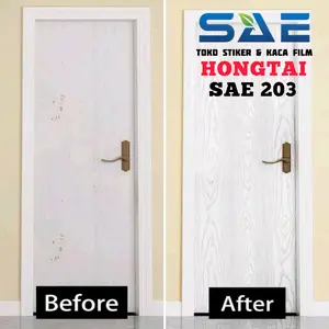 Wallpaper Sticker Kayu Triplek Lemari Meja Pintu Dinding Lantai ...