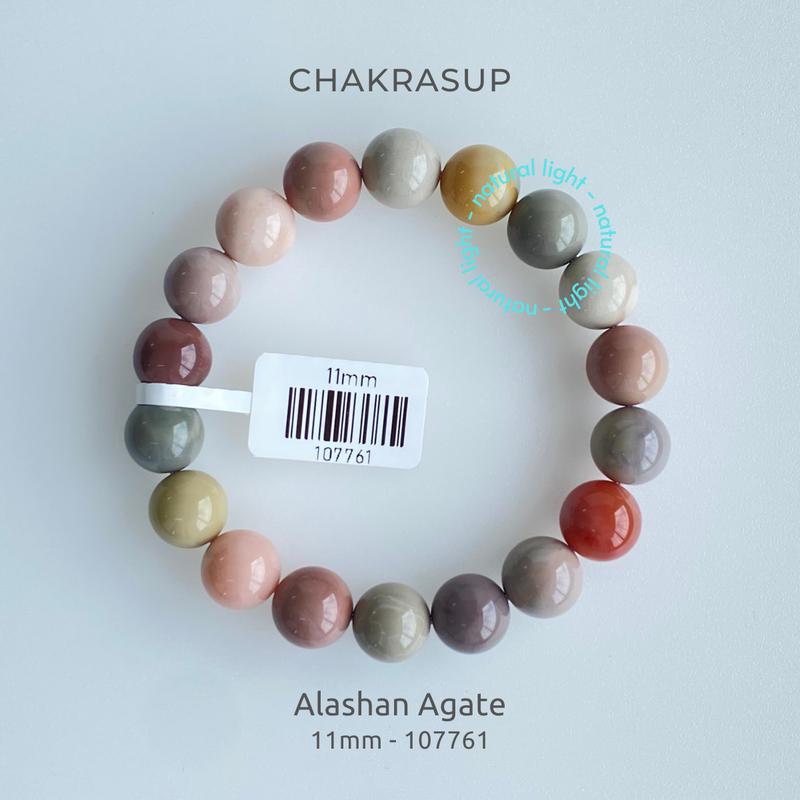 [Actual Unit] Natural Alashan Agate Bracelet W/Cert (Natural - TikTok ...