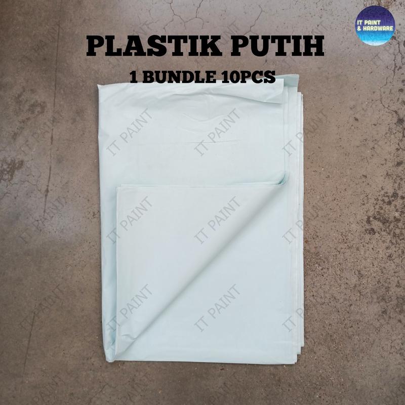 [1pcs ] Plastic Putih Alas Meja Kenduri Alas Lantai Plastik Putih ...