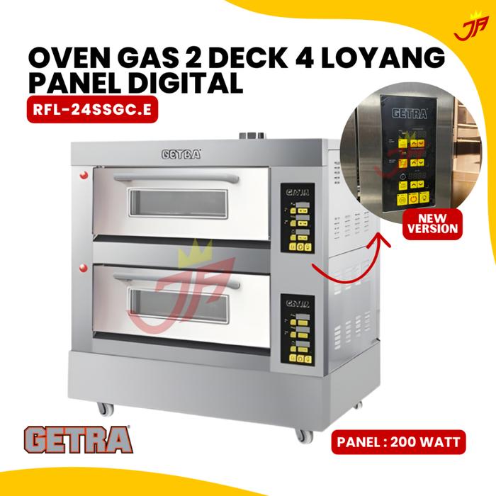 Jual GETRA Oven Gas Baking GETRA RFL-24SSGC.E – Oven Roti Gas 2 Deck ...