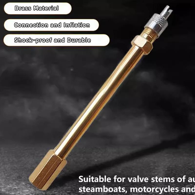 Car Tire Valve Stem Inflation Extension Rod, Pure Copper Extension ...