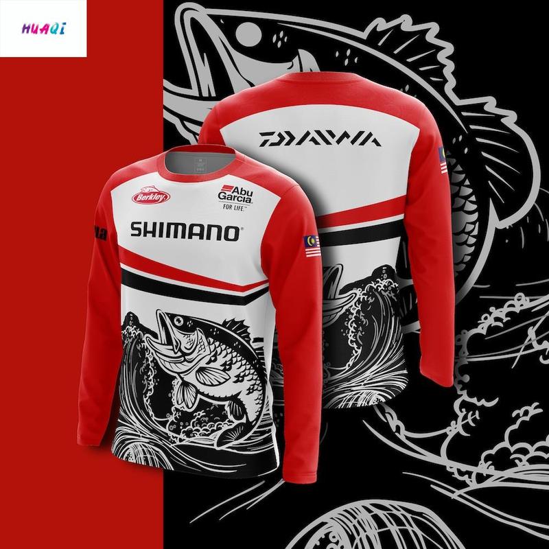 Baju Memancing, SHIMANO MERAH PUTIH, BAJU JERSEY, Pakaian Atas - TikTok ...