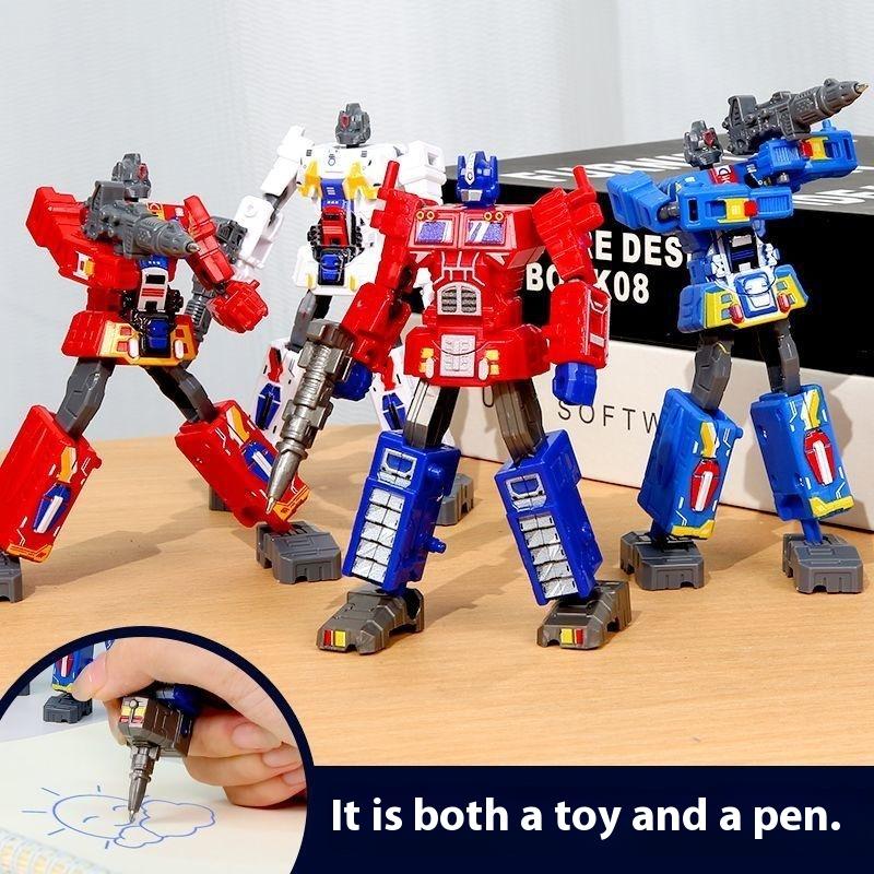 Transforming Pen Diamond Robot Toy Pen Children's Boy Learning - TikTok ...