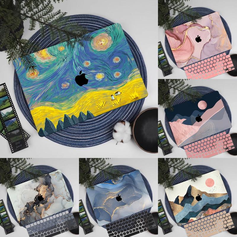 2024 New Marble Print Case Shell for Macbook Air M3 A3113 A2681 ...