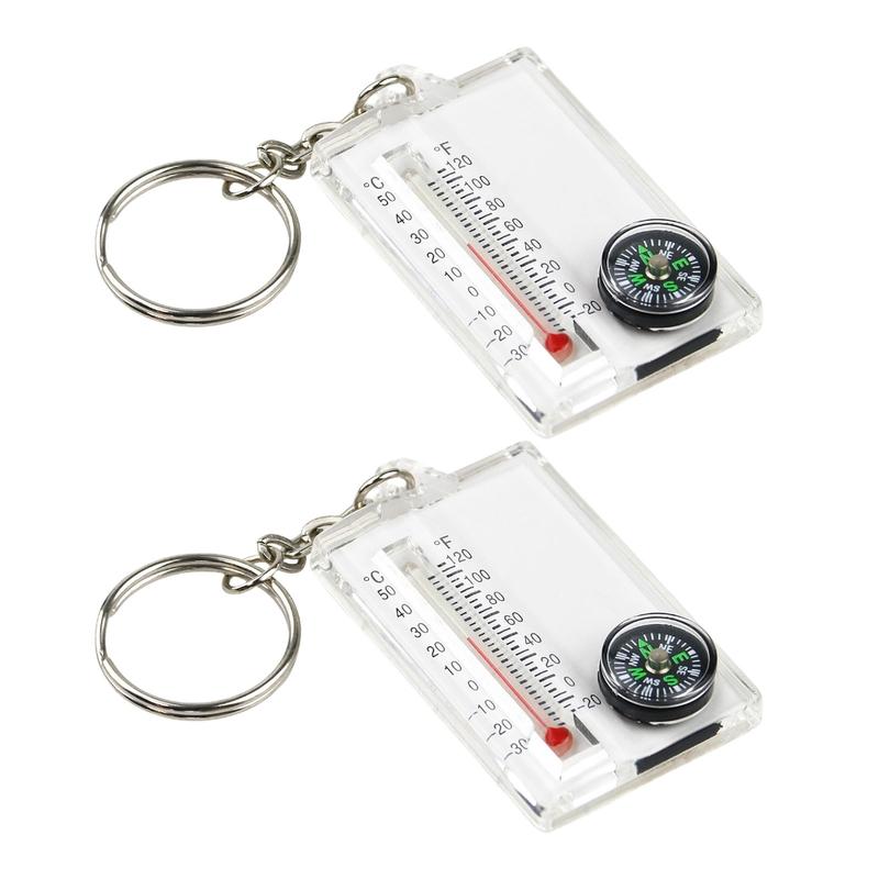 dong Small Thermometers Compasses Keychain Survival Thermometers ...