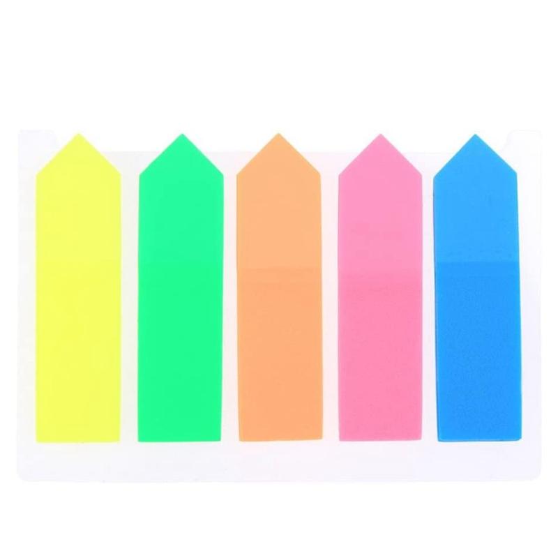100Pcs Sticky Note Marker Label for School and Office Colored Small ...