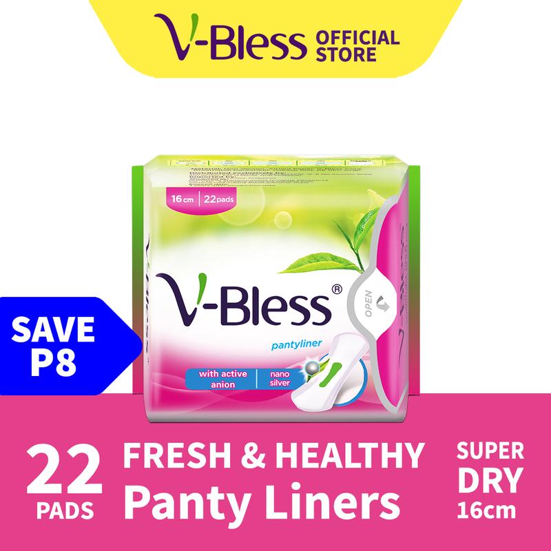 V-Bless Panty Liners Ultra Thin Super Absorbent Anion Negative - TikTok Shop Philippines