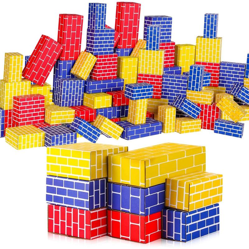 Nuanchu 60 Pcs Cardboard Building Blocks for Kids Large Jumb - TikTok Shop
