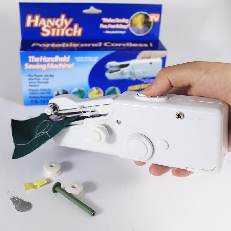 Handy stitch 101 mini electric sewing machine hand portable sewing ...