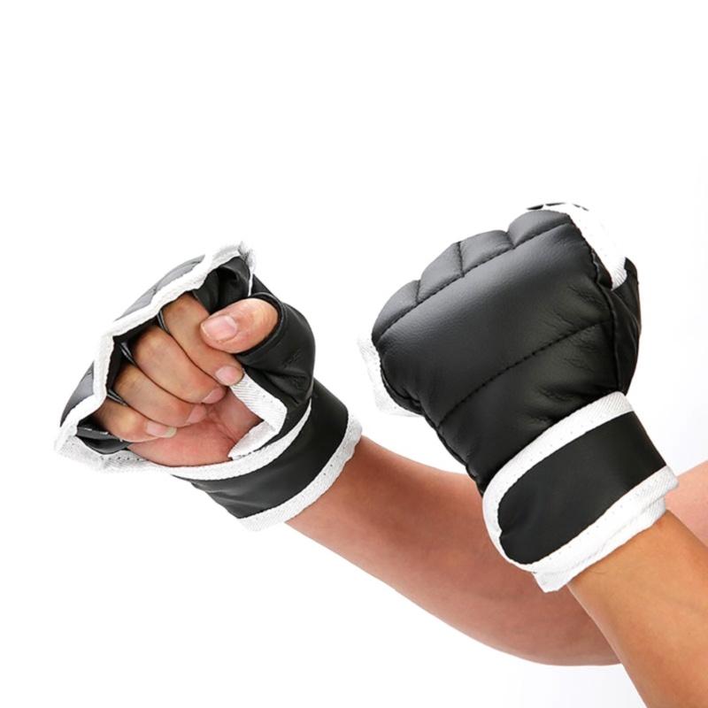 Half Finger Boxing Gloves Sandbag Gloves Combat Gloves Taekwondo ...