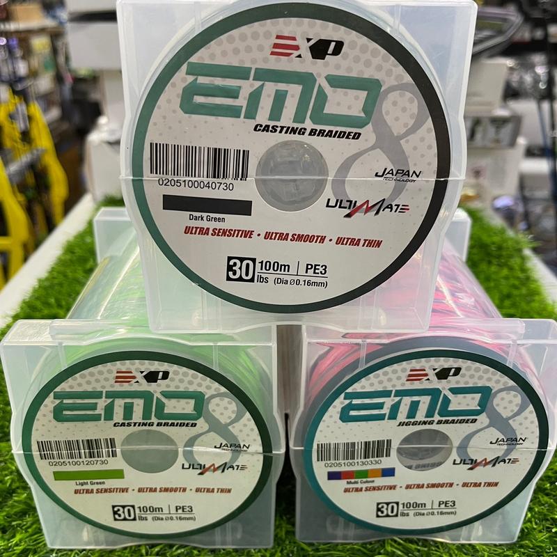 EXP EMO X8 100METER JIGGING & CASTING BRAIDED LINE - TikTok Shop Malaysia