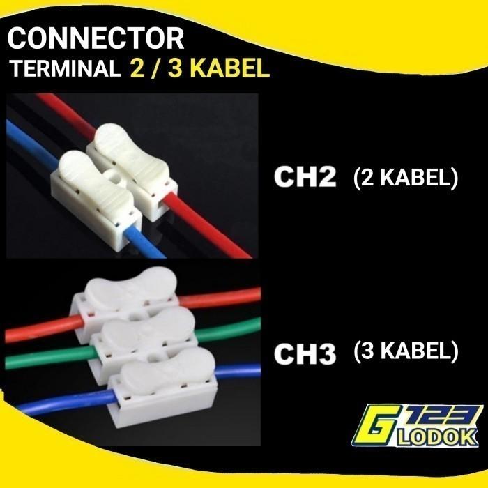 Quick Connect 2 3 Wire Pin Terminal Sambungan Klip Jepit Kabel - Shop ...