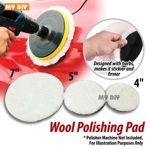 Car Polish Wool Pad Polish Buffer Wool Pad Wool Buffing Car Polishing ...