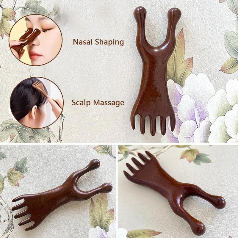 [Charming Women] Five-Tooth Massage Comb Head Comb Men And Women ...