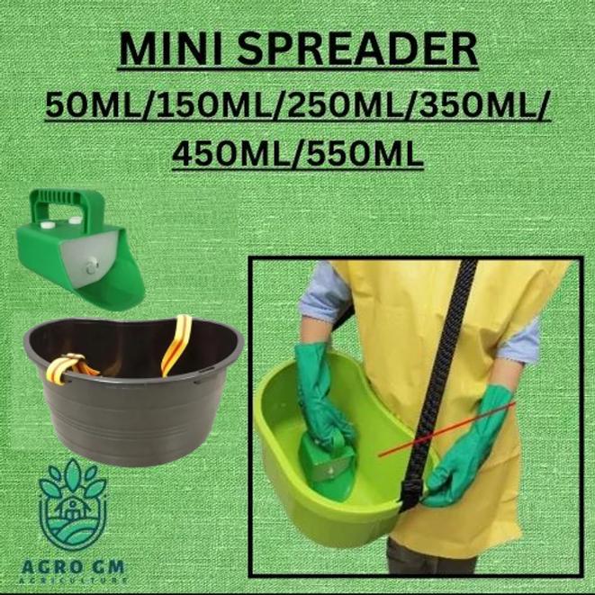 Bekas Baldi Bakul Baja Mini Fertilizer Spreader 19L Black Bucket ...