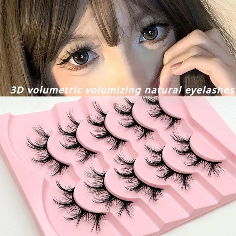 5 Pairs Natural Lash Manga Lashes Naturally Cosplay False Eyelashes ...