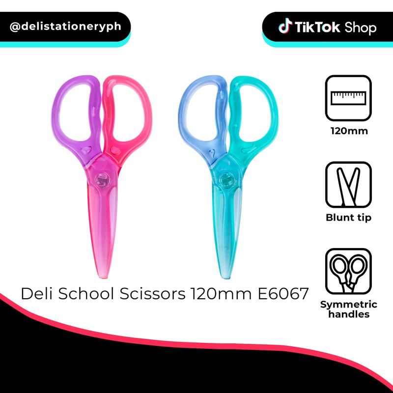 Deli E6067 School Scissors 120mm - TikTok Shop Philippines