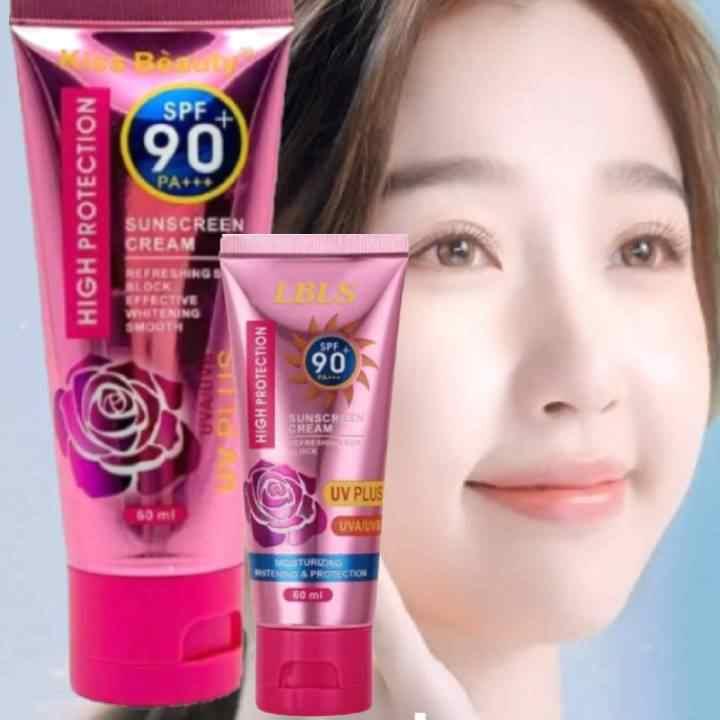 Krim Pelindung Matahari Muka, Kecantikan Ciuman, 60ml, SPF 9 - TikTok ...