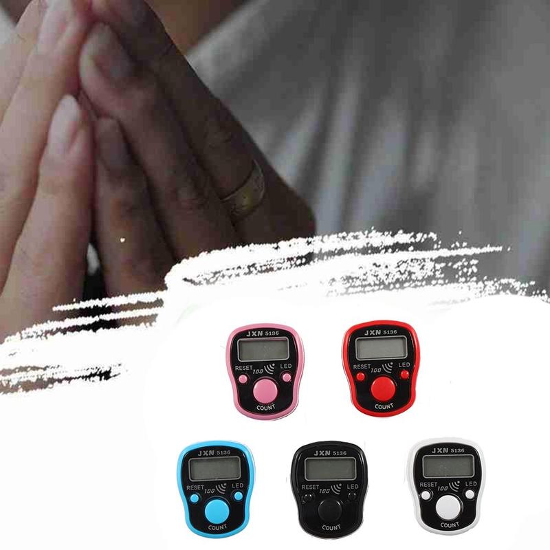 Tasbih Elektronik LED, Saiz Digit, Paparan Digital, Kaunter Jari ...