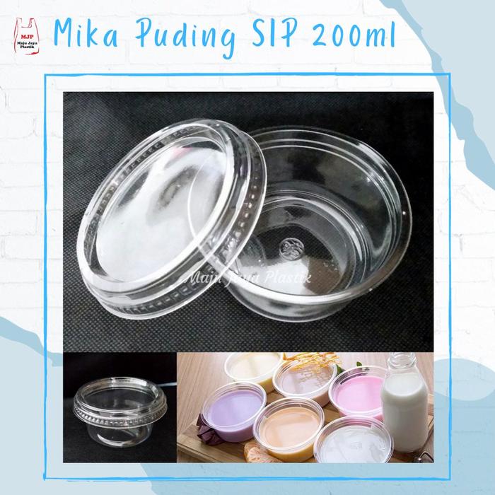 Jual (Isi 25pcs) Pudding Seal Cup PET Gelas Puding Sip 200ml + Lid ...