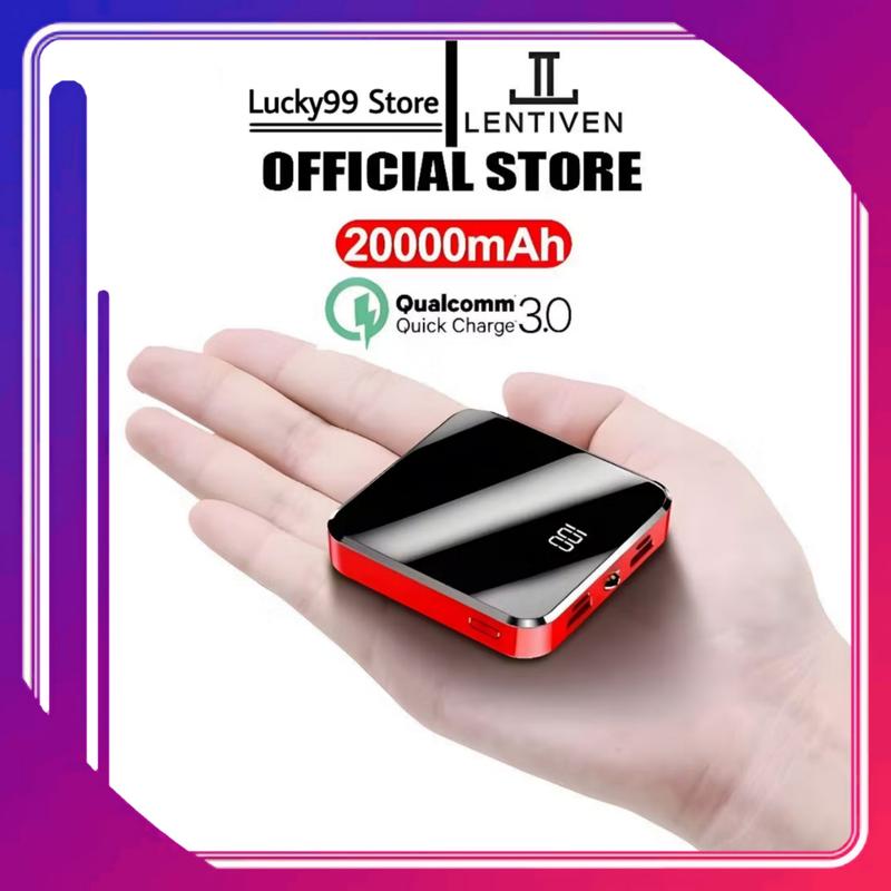 LUCKY99 LENTIVEN PowerBank 20000mah mini type c USB MICRO fast - Shop ...