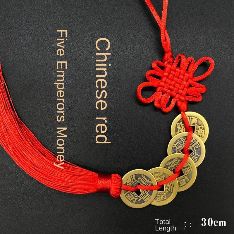 Pure Copper Five Emperor Coins Chinese Knot Ten Emperors Plu - TikTok ...