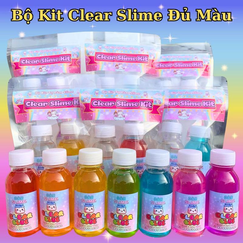 Bộ Kit làm Clear Slime Cầu Vồng - Set làm Slime Trong Suốt Đ - TikTok ...