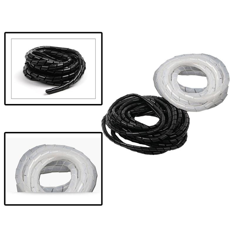 PE plastic wire protection tube Spiral Cable Wrap Wire Management ...