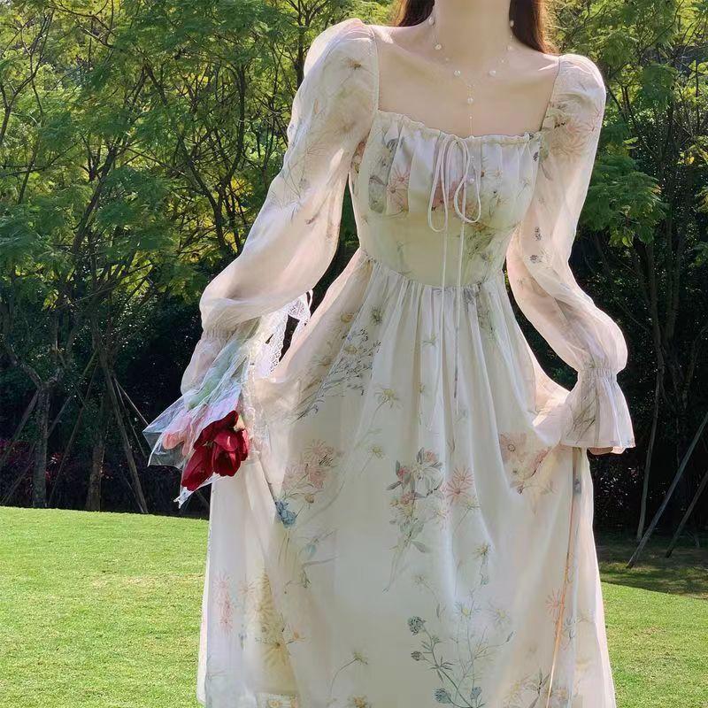 Gaun Sifon, Lengan Panjang, Cantik, Elegan, Gaya Mori, Lembut, - TikTok ...