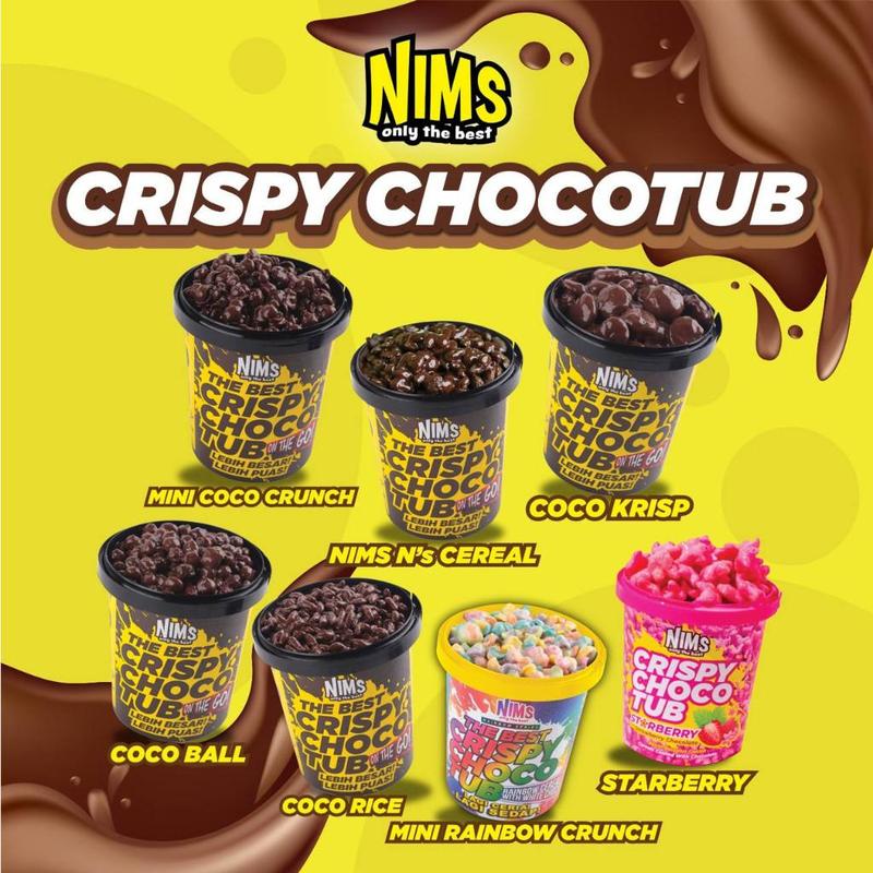 Nims Crispy Choco Tub 7 Flavours Delicious Chocolate Crunchy - TikTok ...