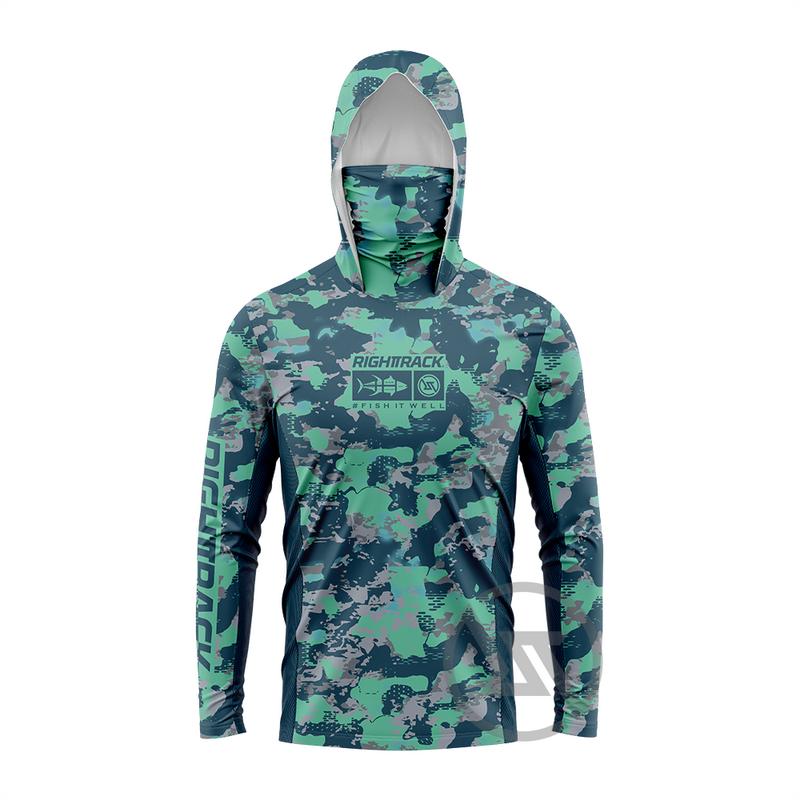 Hoodie Topeng Camo Pendarfluor, Ketibaan Baru, Pakaian Memancing ...
