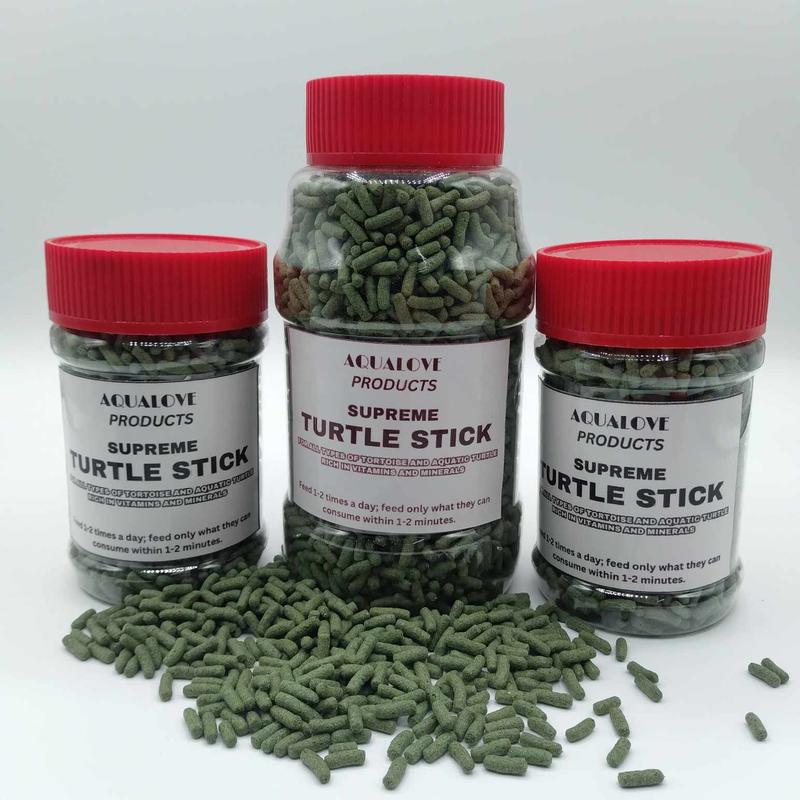AQUALOVE SUPREME TURTLE STICKS FEEDS FOR YOUR AQUATIC PETS 175g/150g ...