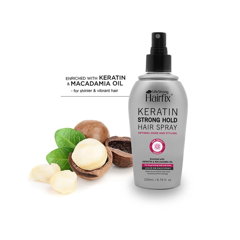 Hairfix Keratin Strong Hold Hair Spray 200ML Haircare - TikTok Shop ...