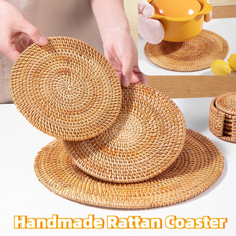 Coaster Rotan, Buatan Tangan, untuk Periuk Teh dan Cawan Kopi, - TikTok ...