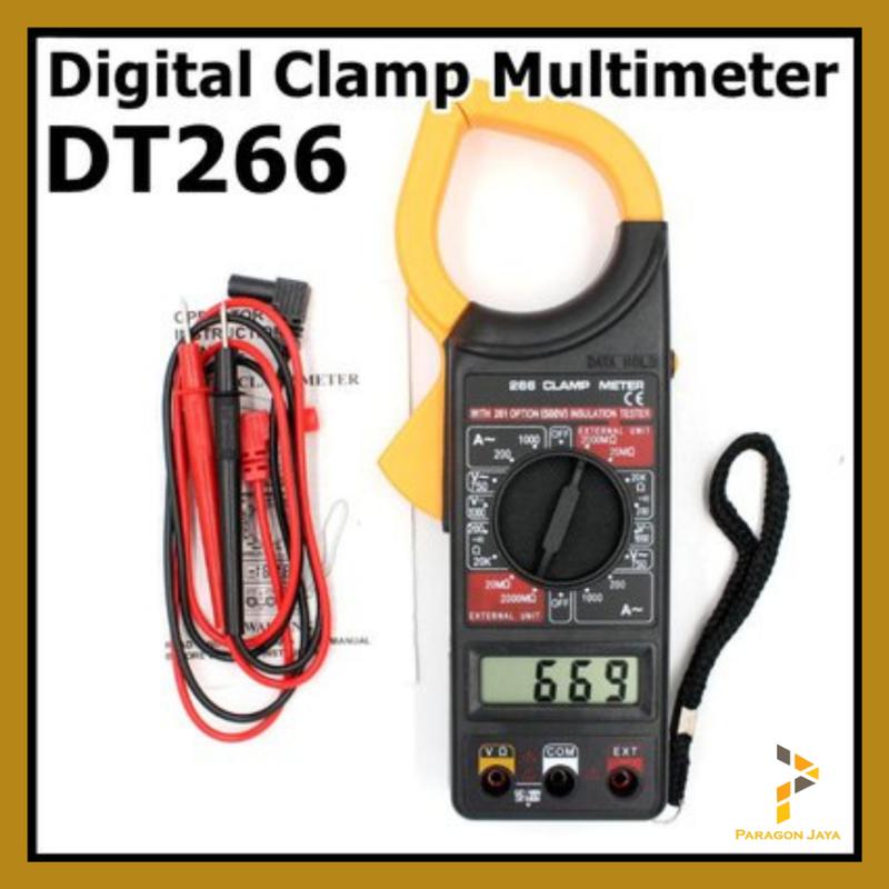 Digital Clamp Multimeter DT266 Tang Ampere / Arus Ohm Volt Meter - Shop ...