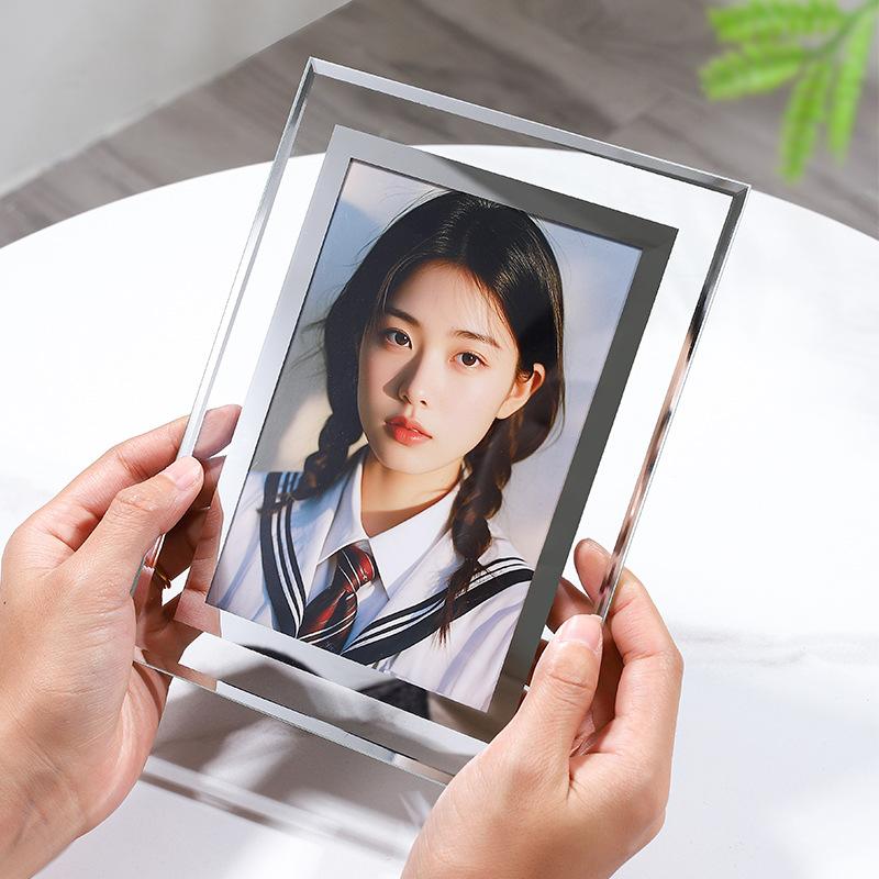Bingkai Foto Kaca Lutsinar, Bingkai Kosong 10-Inci, Bingkai Foto A4 ...