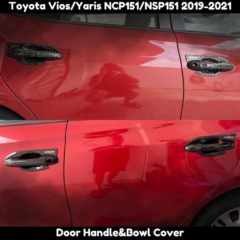 Toyota Vios&Yaris NCP151/NSP151 2019-2022 Trim Karbon Palsu&Handle ...