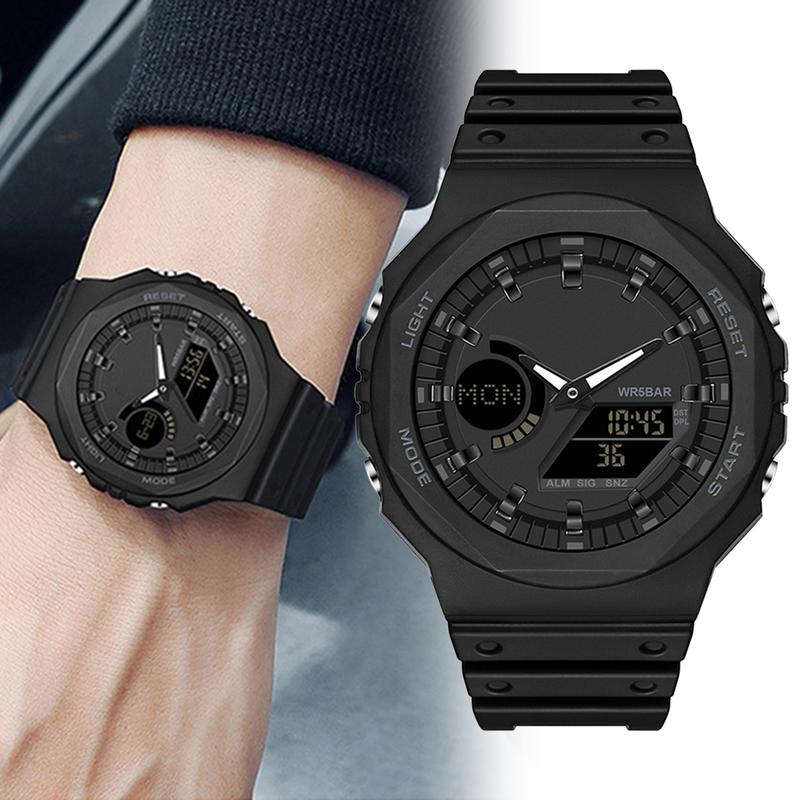 Jam Tangan Tentera Lelaki, Paparan Digital, Kalis Air 50m, Jam Tangan ...