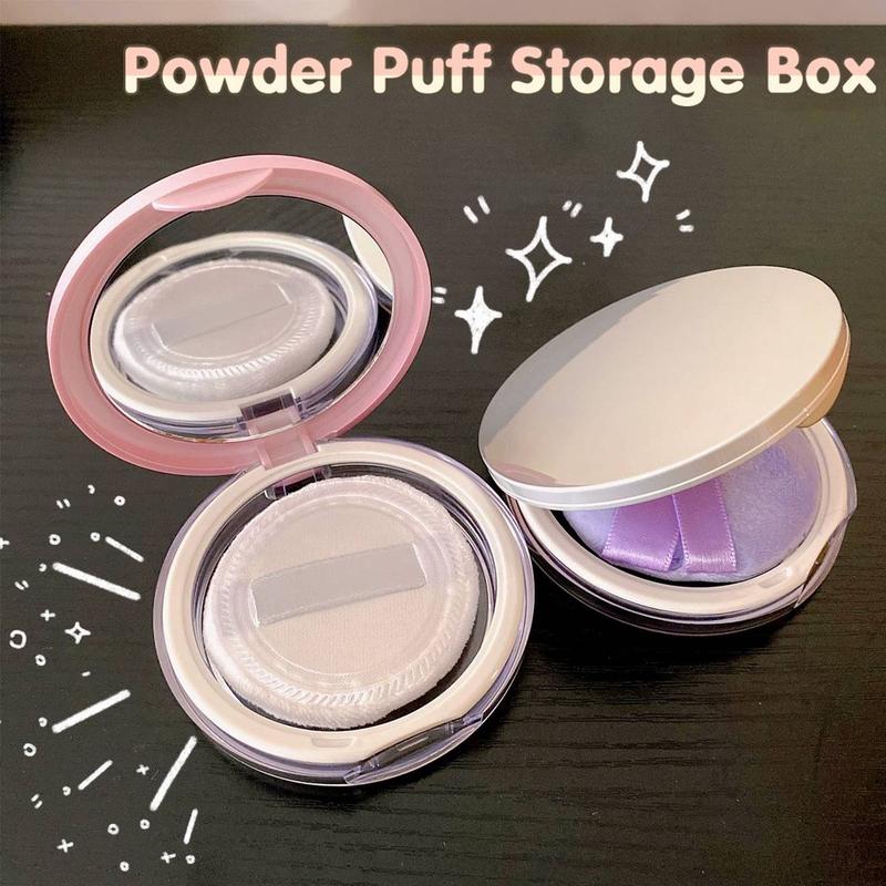 Loose Powder Compact Container with Velvet Powder Puff Mirro - TikTok ...