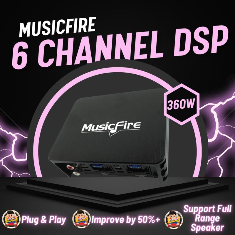 MusicFire Pemain Android 6 CH 4 CH DSP Amplifier 360W Untuk Penjana ...