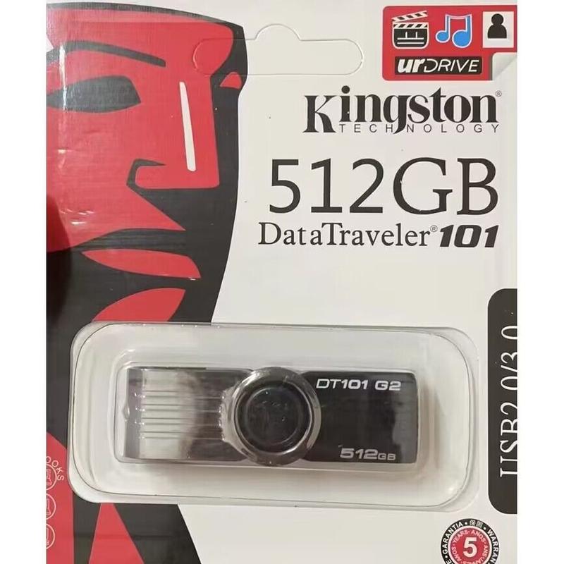 แฟลชไดร์ฟ 512GB Kingston Portable Metal DT101 G2 USB Flash Drive ...