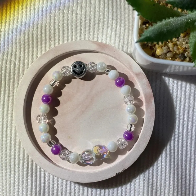 gelang manik manik aestetic lucu smile murah - Shop | Tokopedia