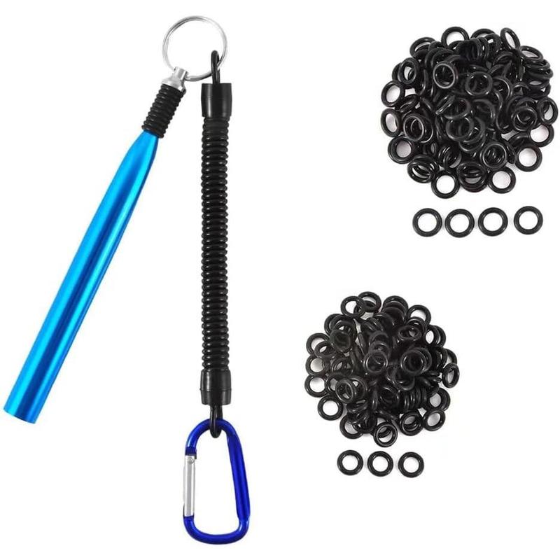 Wacky Rig Tool with O Rings, 100 count for 3"-4" Senko Worms and 100 ...