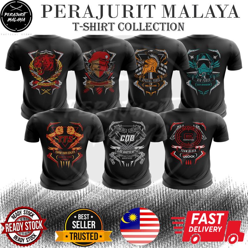 Perajurit Malaya Microfiber Silkscreen Printed Round Neck Short ...