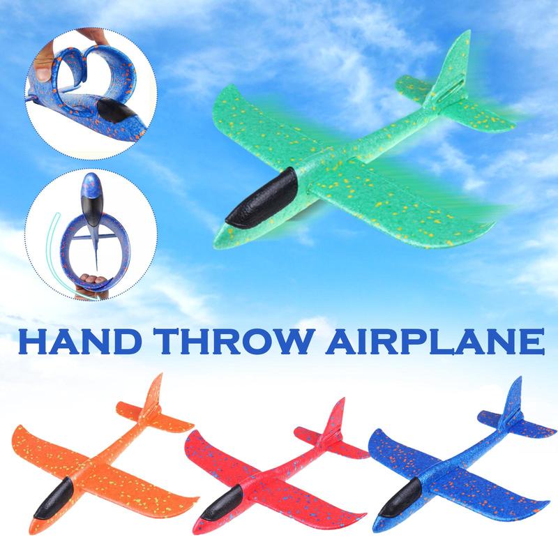 Hand Throw Airplane Ejection Foam Airplane Children's Toy Foam - TikTok ...