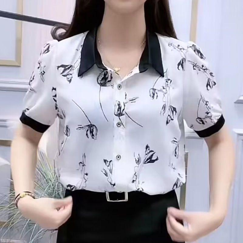 Chinese Style Summer Printed Shirt Top Thin New Fashion Shir - TikTok ...