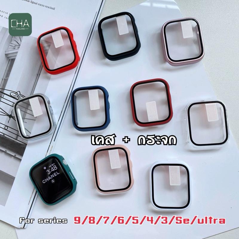 เคส watch + ฟิลม์กระจกในตัว case สําหรับ watch10 9 8 Se 7 6 - TikTok Shop Thailand