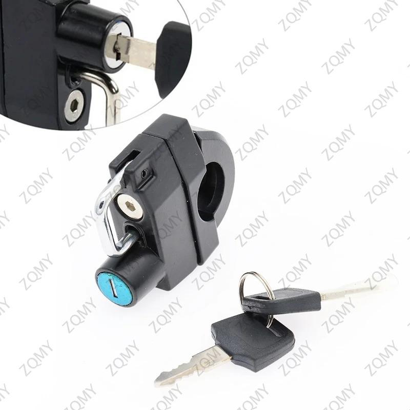 Motorcycle 25mm Handlebars Helmet Lock with 2 Keys For Harley-Davidson ...