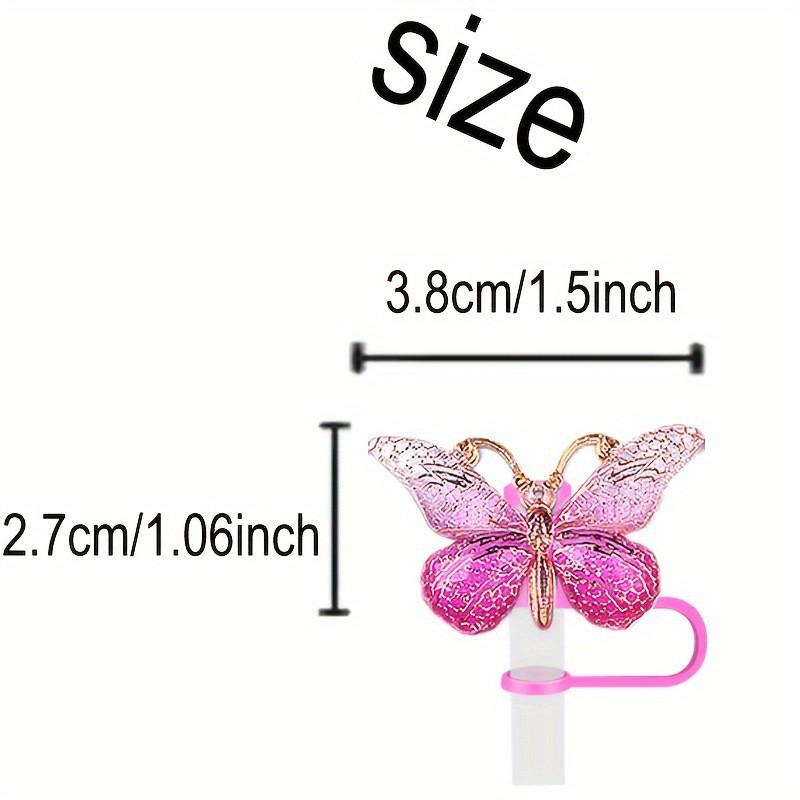 Penutup Jerami Rama-rama, Aksesori Hiasan Jerami Kecerunan, Saiz ...